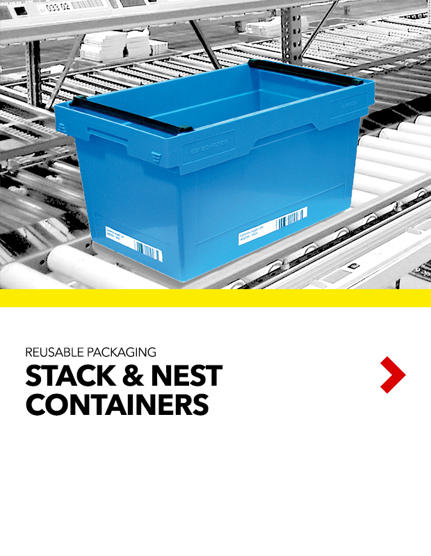 Warehouse Solutions Reusable Packaging | Schaefer Systems International