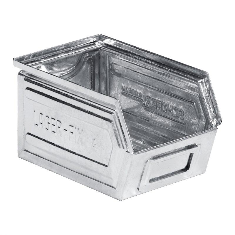 Schaefershelving.com | 14/7-4 LF Hopper Stackable Steel Bin Galvanized ...