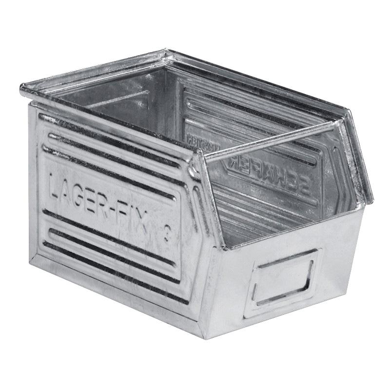 Schaefershelving.com | 14/7-3 LF Hopper Stackable Steel Bin Galvanized ...