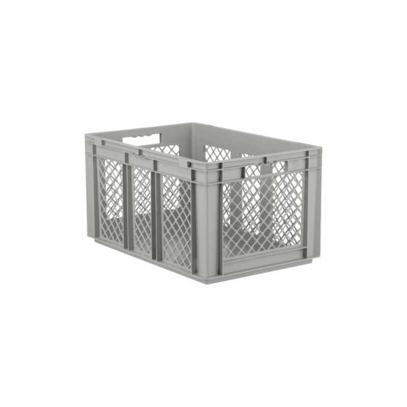 EF stackable Container Solid Base/Mesh Sides 23.7"L x 15.8"W x 12.6"H ...