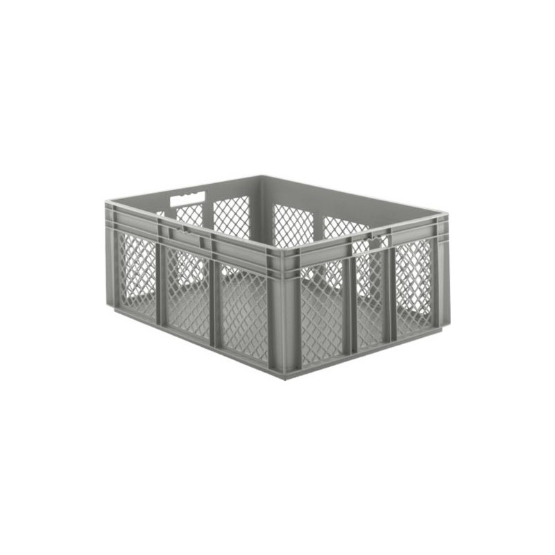 EF stackable Container Solid Base/Mesh Sides 31.5"L x 23.7"W x 12.6"H ...
