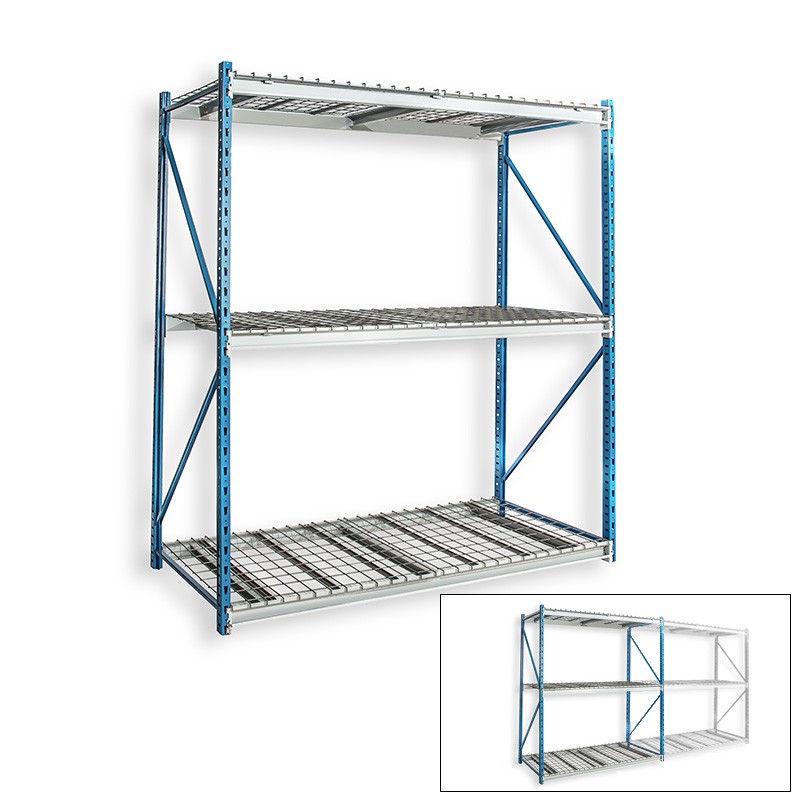Schaefershelving.com | 99"H x 48"W x 24"D Bulk Rack Wire Deck Starter ...