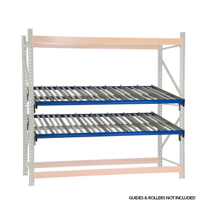 Schaefershelving.com | 96"W x 52"D KDR Carton Flow Shelving Levels for ...