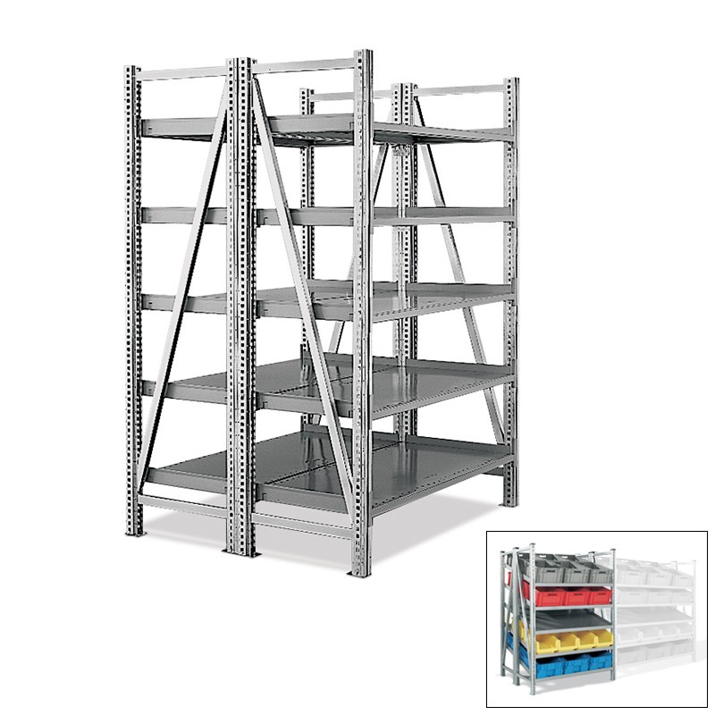 Schaefershelving.com | 60"H x 39"W x 40"D R7000 On-Line Gravity Double ...
