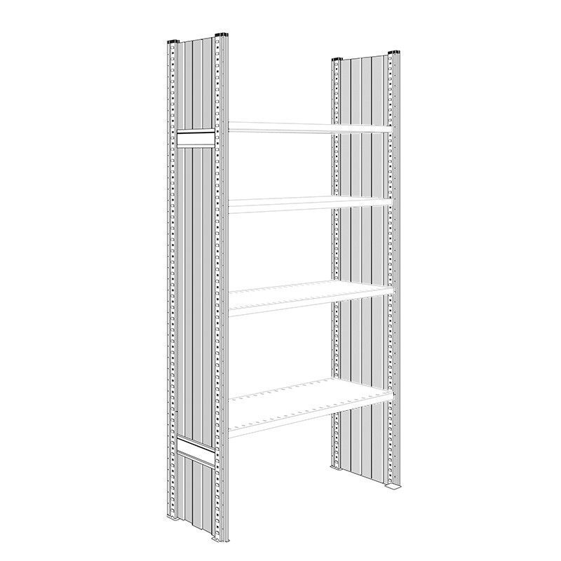 Schaefershelving.com | 98"H x 20"D R3000 Shelving Solid Side Panels ...